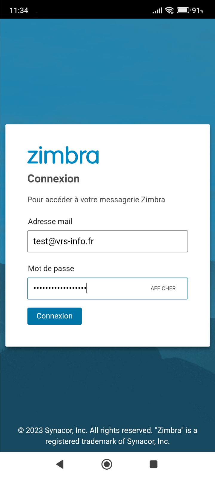 Configurer la messagerie Zimbra sur votre matériel informatique • vrs-info.fr